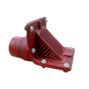 BV1210 Angle Pit Drain with Backwater Valve - Mifab