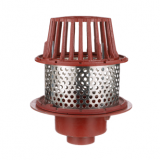 Large Sump Roof Drain with High Stainless Steel Ballast Guard