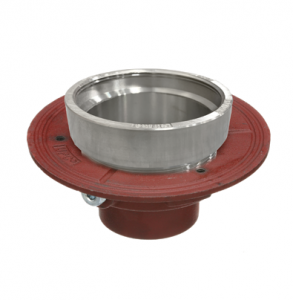 MIFAB lacquered cast iron hub drain with anchor flange