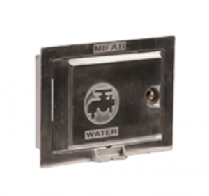 MIFAB hydrant boxes feature a drip lip to drain water away