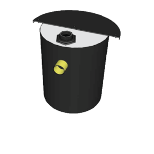 MI-NEUT-NT-5M 5 Gallon Point of use Under Sink Acid Neutralization Tank ...