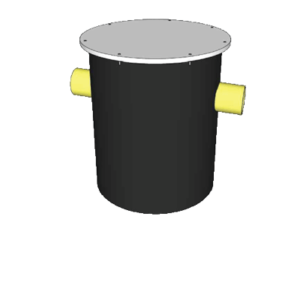 MI-NEUT-NT-5 5 Gallon Point of use Under Sink Acid Neutralization Tank ...