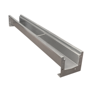 MIFAB stainless steel presloped trench drain with ADA compliant grates