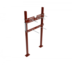 MC-32 Double Plate Type Carrier System with 2 Uprights - Mifab