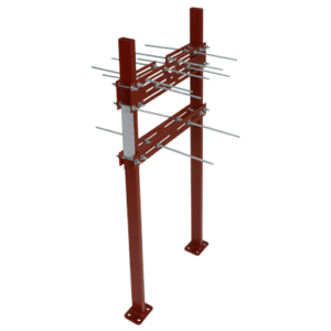MC-32D Double Hanger Plate Carrier with Bearing Plates and Uprights