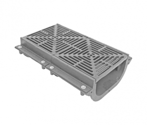 T1350-FL 12" Wide, Neutral Sloped Body & Grate System - Mifab