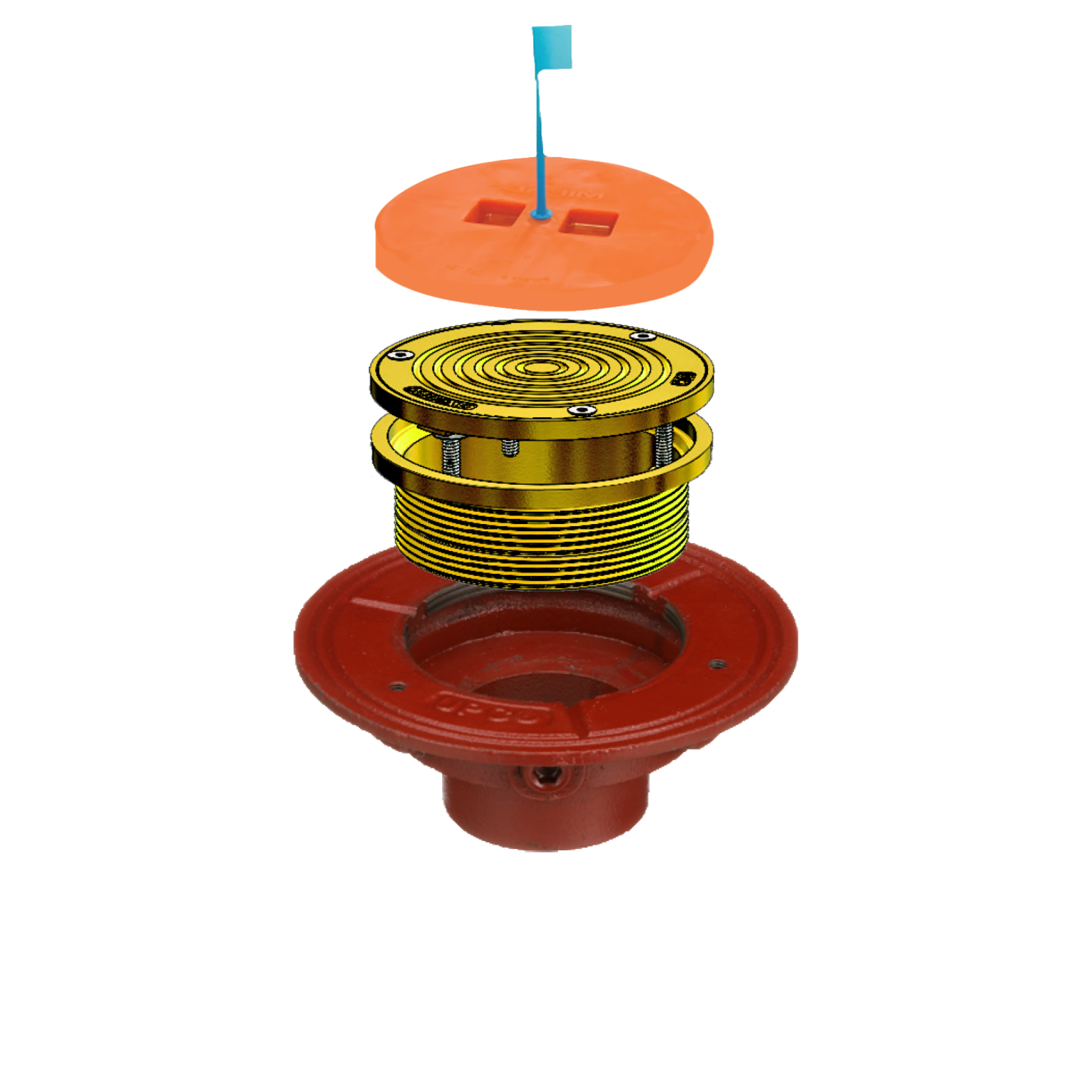 C1100-TOS Top Set® Double Adjustable Finished Floor Cleanout - Mifab