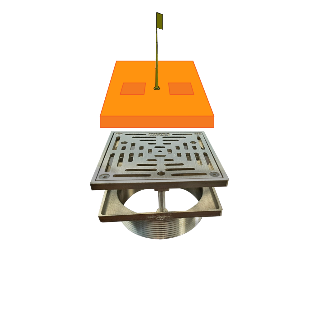 TSS Top Set Square Heelproof Strainer - Mifab